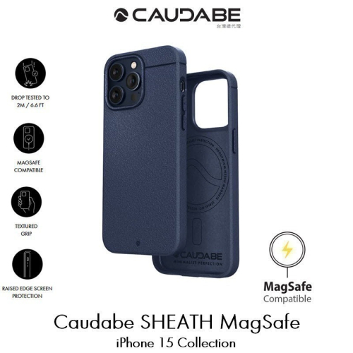 Caudabe SHEATH MagSafe iPhone 15 全系列 經典磁吸防摔保護殼 經典藍 - Caudabe台灣總代理 ...