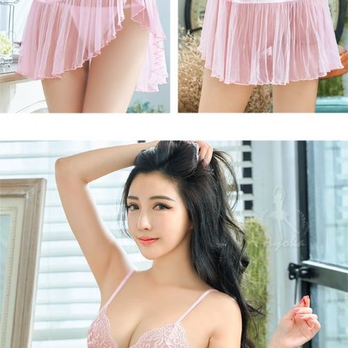 星光密碼 側開襟二件式薄紗裙擺情趣性感睡衣i006 - 星光密碼 睡衣專賣 - iOPEN Mall