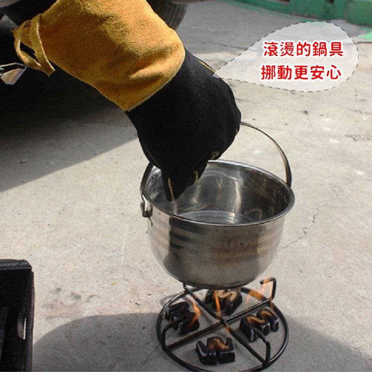 【台灣現貨24h出貨】防火手套 隔熱手套 耐高溫手套 防燙手套 牛皮手套 CLS牛皮隔熱手套 牛皮 防焰【CP121】 - Buy_easy