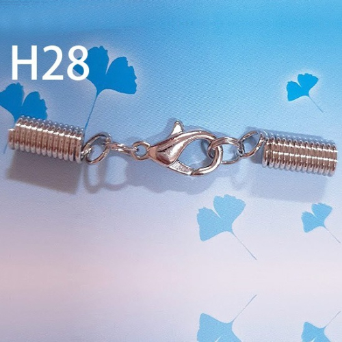 西西手工藝材料 32837 五金配件-H28(1入)龍蝦勾+彈簧套頭套管龍蝦鉤蠟線扣龍蝦扣手鍊皮繩扣收尾扣項鍊 滿額免運 - 西西手工藝材料 - iOPEN Mall