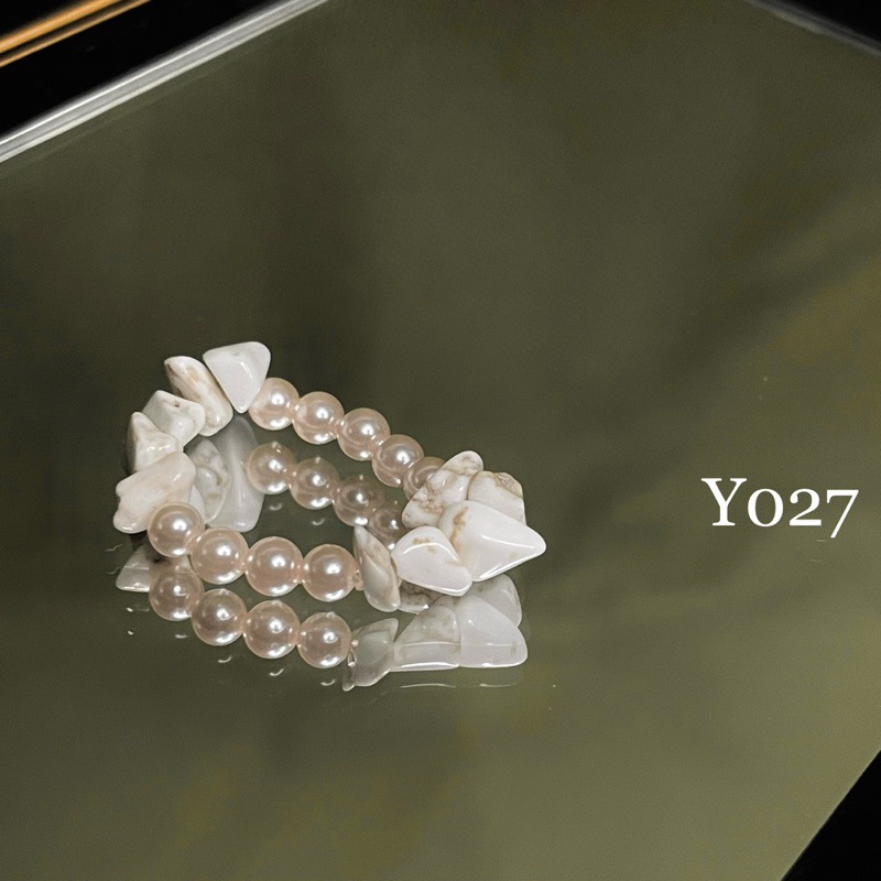 手作現貨-【緣緣水晶】串珠戒指|串珠指環｜水晶｜生日禮物｜聖誕禮物｜情人禮物｜日常單品｜ Y027 - 緣緣水晶 手作工坊 - iOPEN Mall