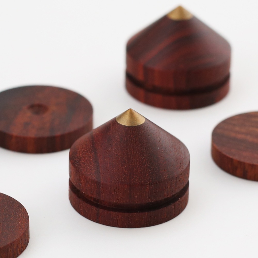 紫檀木 HIFI音響膽機避震腳釘【川木】全新現貨【P251】書架音箱腳架小號 23mm - 川木音箱 生活美學 - iOPEN Mall