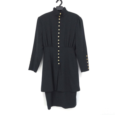 220104舊愛古著stanner MADE IN W.GERMANY黑色白色點點高領白色鈕釦寬裙窄裙洋裝 德國製 二手 - 舊愛古著店 ...