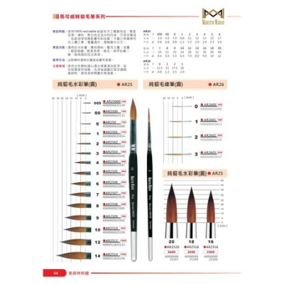 普思AP 純貂毛水彩筆-圓(AR2504) - SEstationery - iOPEN Mall