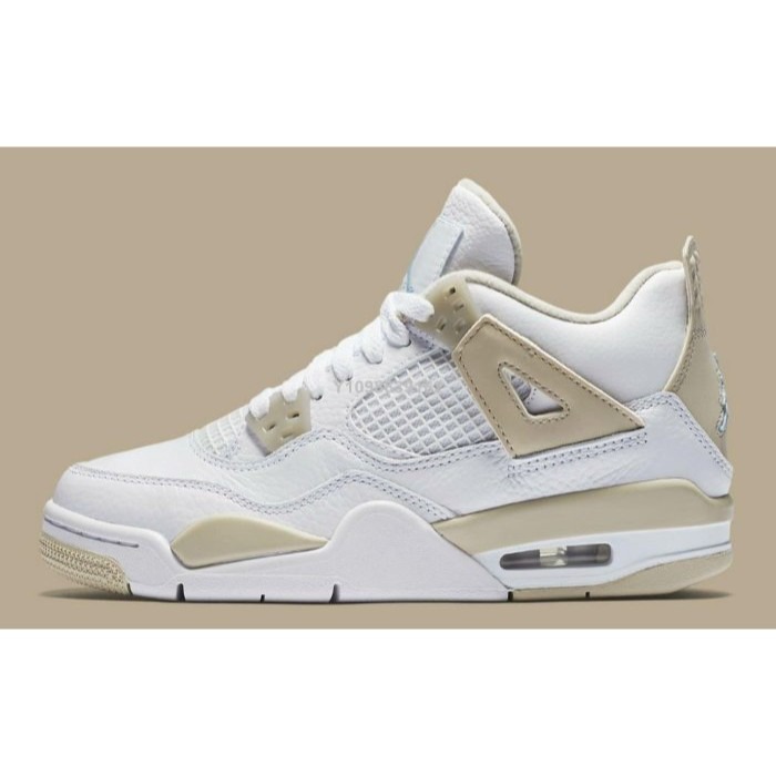 《Value》Air Jordan 4 Retro Linen 白色 卡其 白金 AJ4 籃球鞋 487724-118 - 【Value鞋 ...