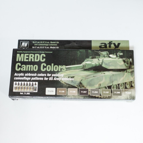 [从人] 現貨 Vallejo AV 水漆 8色套組 MERDC 迷彩顏色 71202 模型 水性漆 - 从人模型玩具