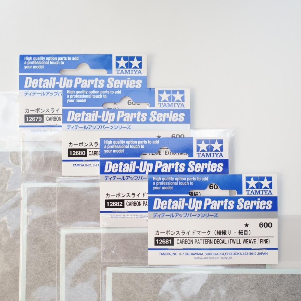 [从人] 田宮 TAMIYA 碳纖維水貼 通用 機車 汽車 比例模型 12679 12680 12681 12682 - 从人模型玩具 ...