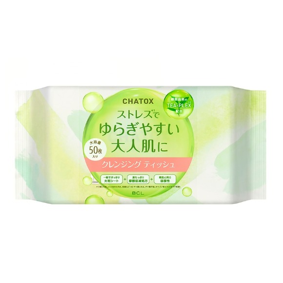 BCL CHATOX 清新綠茶保養卸妝巾-50枚 - 微笑町好貨專賣 - iOPEN Mall