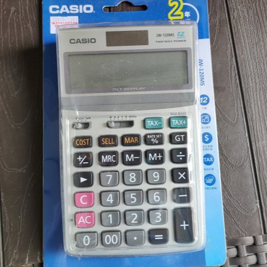 【CASIO】12位元可摺式計算機-(JW-120MS) - 零的文具小鋪 - iOPEN Mall