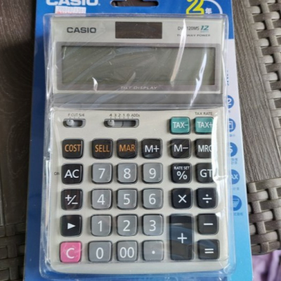 【CASIO】12位數桌上長駐型計算機-(DW-120MS) - 零的文具小鋪