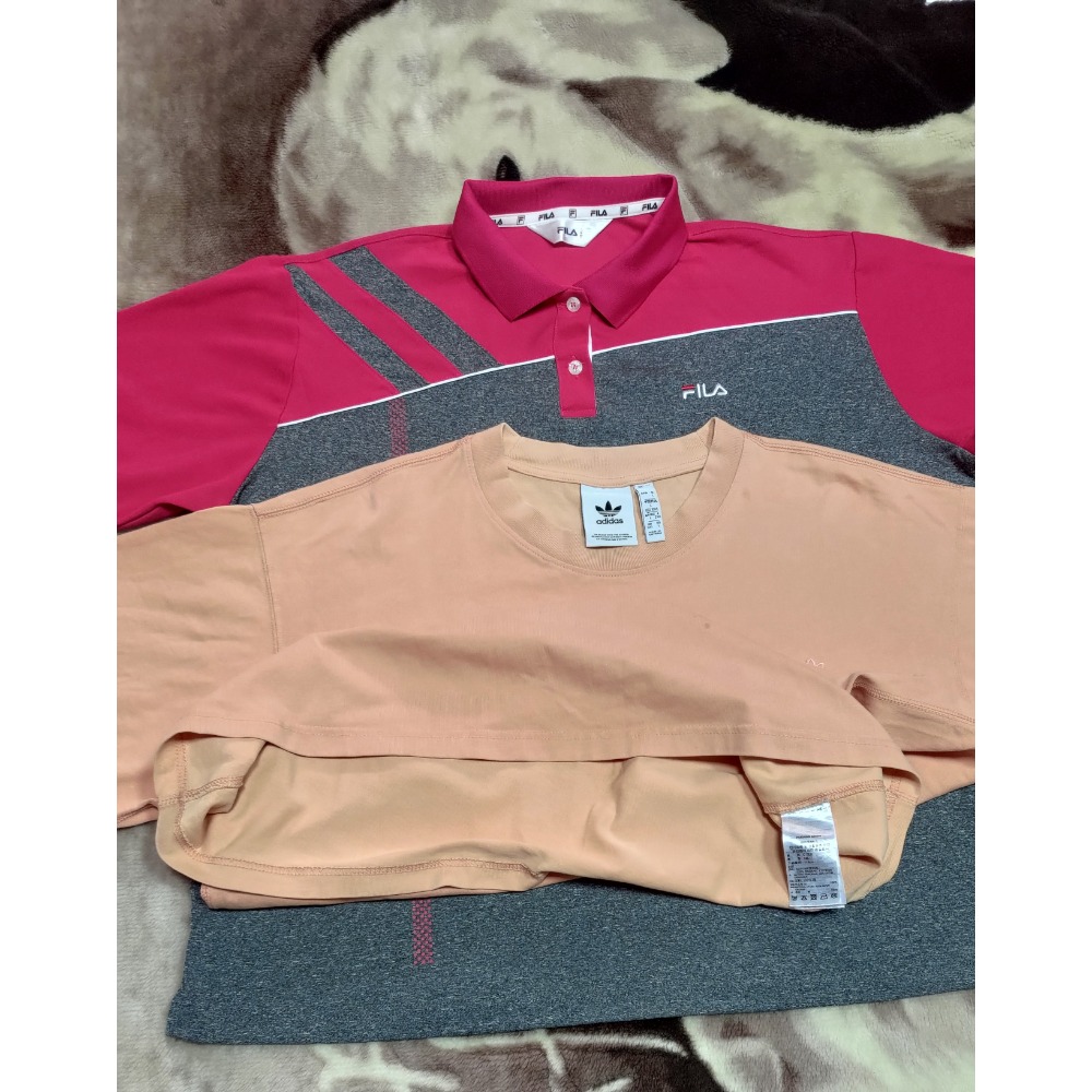 二手 FILA 女款 polo衫 刺繡logo 5XL 愛迪達 185/108A 棉T - mini4332 - iOPEN Mall
