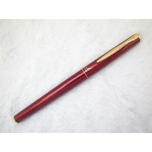 B714 百樂 日本製 紅色烤漆鋼筆 14k F尖(7.5成新握位有退金) - 御用の万年筆を嚴選