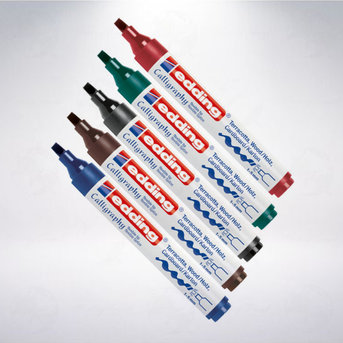 德國 Edding 1455 Creative Calligraphy Marker 英文書法平頭麥克筆 - 寫字旅行/Writing Travel