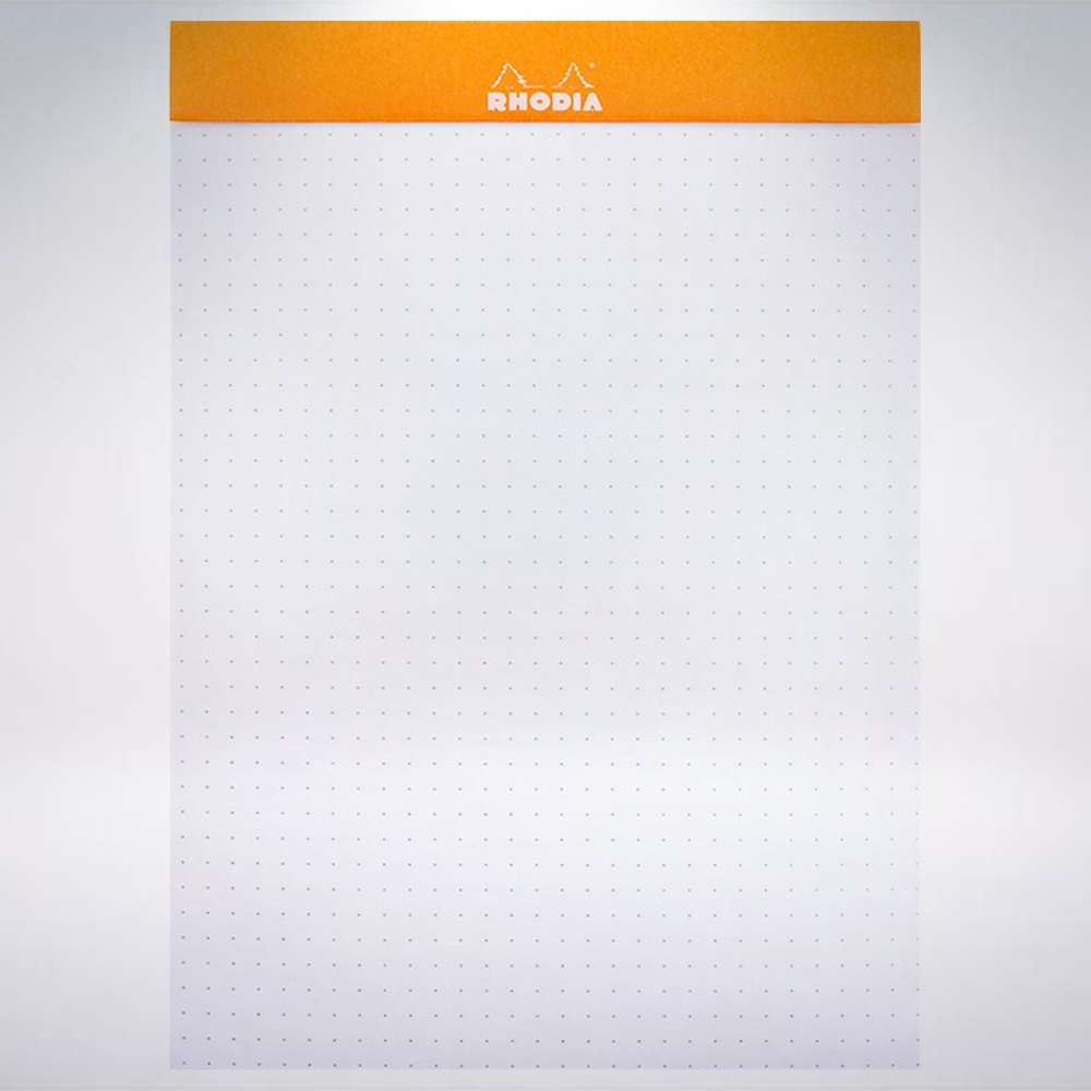 法國 RHODIA Head-Stapled Notepad A4 N18 上掀式點格筆記本: 橘色/Orange - 寫字旅行 ...