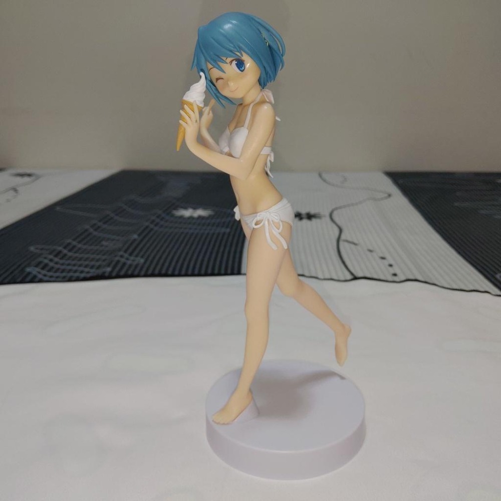 日版 正版 EXQ 魔法少女 小圓 水著 泳裝 美樹沙耶香 冰淇淋 公仔 景品 二手 展示品 現貨 無盒 實際拍攝 - 美少女戰士 lockykimo - iOPEN Mall