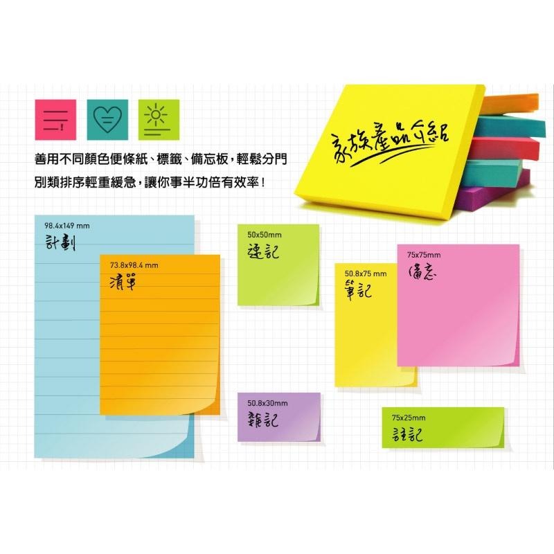 【King PLAZA】 3M Post-it 利貼 方格 可再貼 便條紙 633S 657S 640S-GRID 便利 - King PLAZA 文具選品