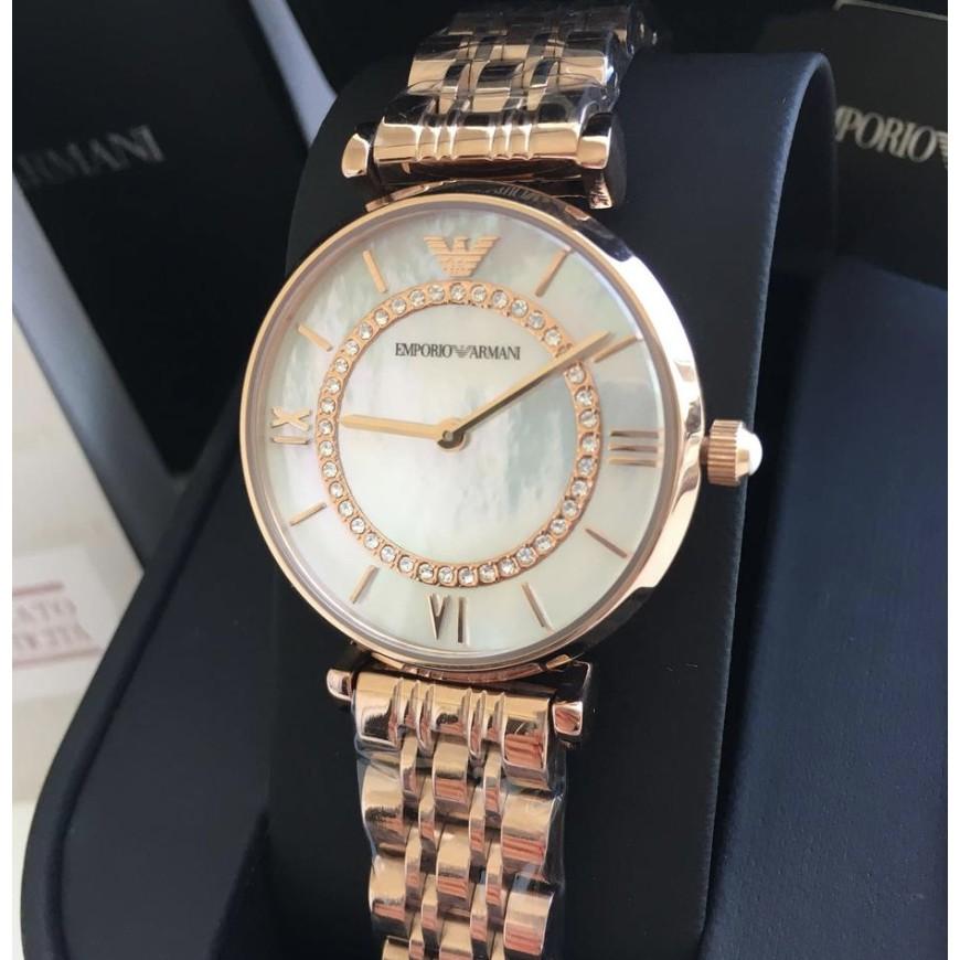 Emporio Armani ar1907 ar1908 ar1909 貝殼 珍珠 玫瑰金 水鑽 手錶 ar 錶 AR - feisha ...