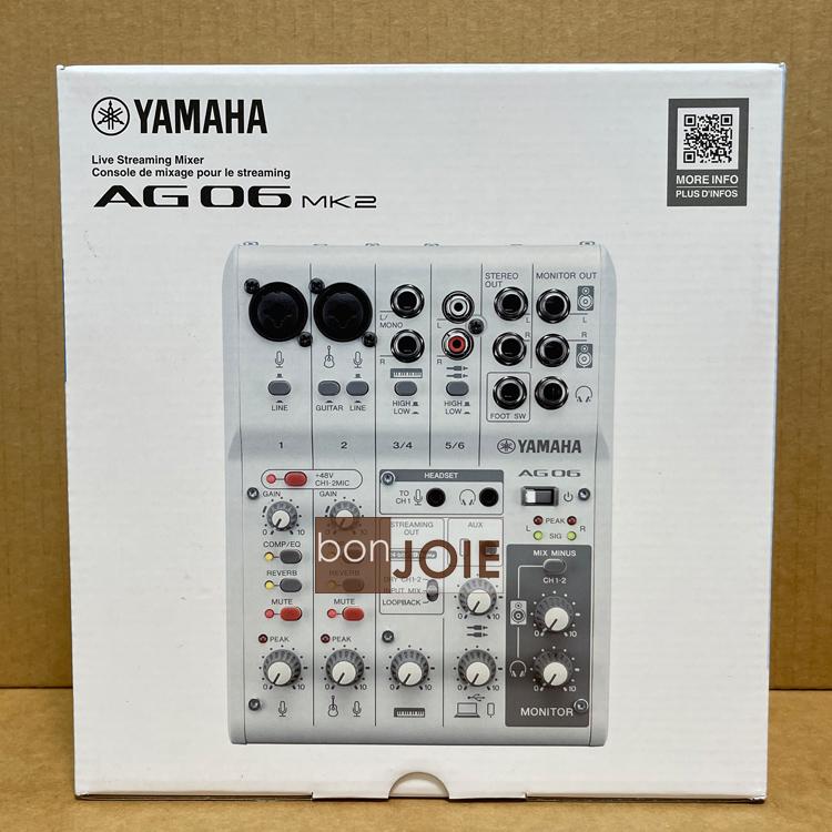 Yamaha AG06MK2 Mixer 6軌 USB 混音器 山葉 錄音介面 podcast 直播 AG06 MK2 - bonJOIE ...