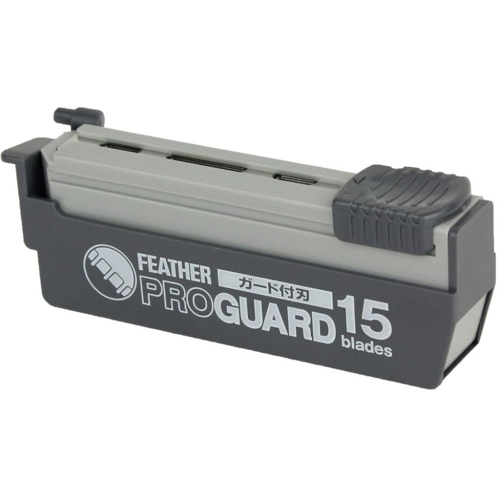 日製 羽毛牌 Feather ProGuard 原廠替換刀片 一盒15片 DX SR SS 安全刀片 刮鬍刀 噴射刀片 - bonJOIE ...