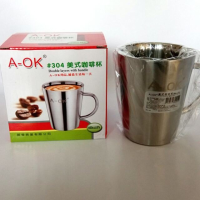 『LS王子』 A-OK 304鋼 美式咖啡杯 (400ml) - 『LS王子』文具/居家日用/百貨專賣店 - iOPEN Mall