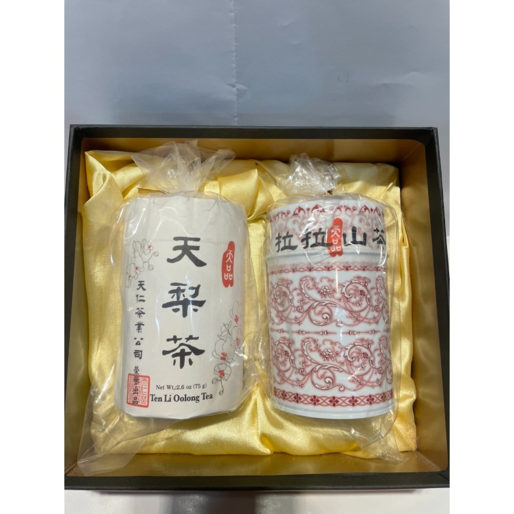 【澄韻堂】天仁茗茶-拉拉山茶/75克+天梨茶/75克, 禮盒/(150克)/盒, 附禮盒提袋, 節慶送禮伴手禮 - 澄韻堂