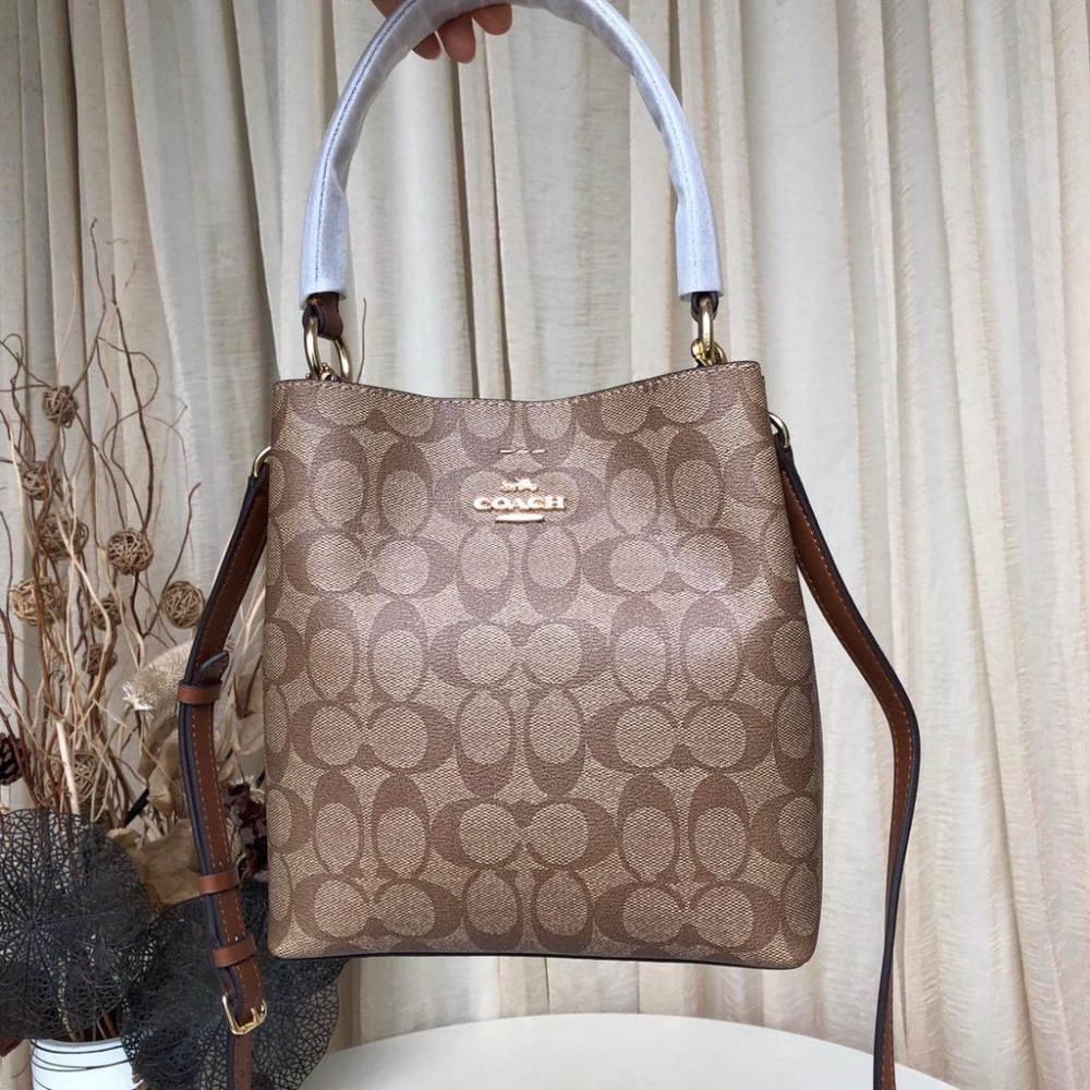 vivian美國代購 正品 coach 老花拼色水桶包 2312 女生包包 手提包 女士單肩包 側背包 手提包 斜挎包 - 美國代購 ...