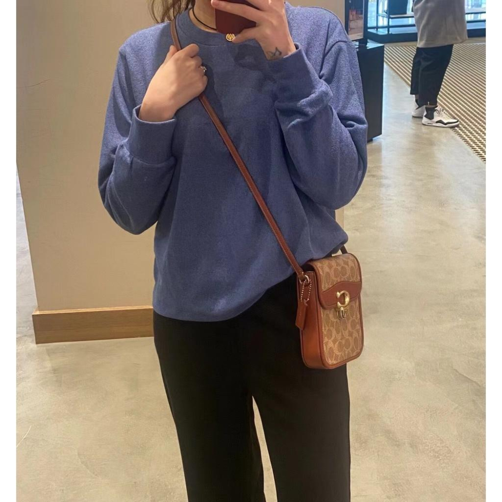 vivian美國代購 正品 coach 女士翻蓋側背包 Studio系列手機包 女生斜挎包 CA191 女生包包 - 美國代購