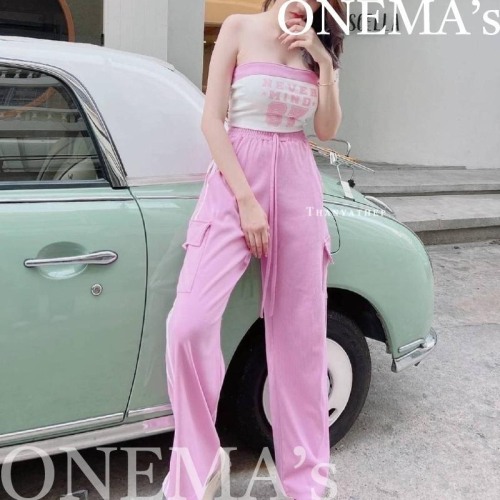 台灣現貨🇹🇭泰國97字母拼色平口運動休閒工裝褲兩件套 套裝 泰國套裝 粉紅套裝 多巴胺色系 日常穿搭_OMEMA＇s - ONEMA's ...