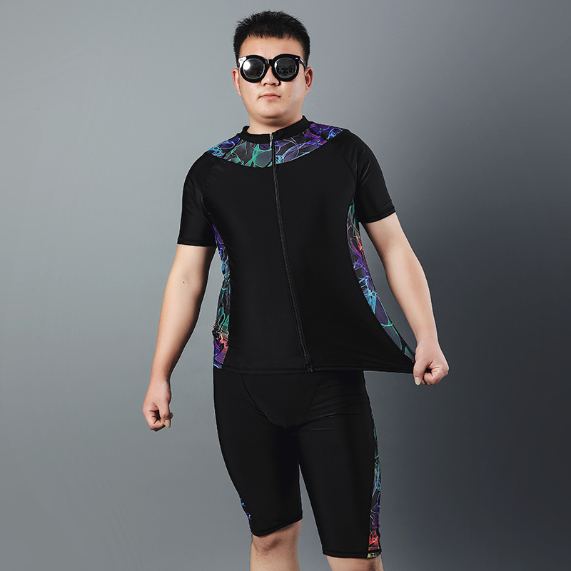 2XL-9XL 特大尺碼 男生泳衣 大尺碼泳衣 兩件式泳衣 大尺碼泳褲 潛水衣 速乾水母衣 防曬泳裝 - INCOMPARABLE - iOPEN Mall