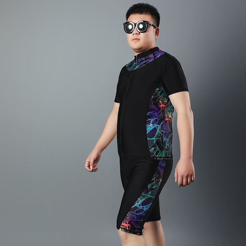 2XL-9XL 特大尺碼 男生泳衣 大尺碼泳衣 兩件式泳衣 大尺碼泳褲 潛水衣 速乾水母衣 防曬泳裝 - INCOMPARABLE - iOPEN Mall