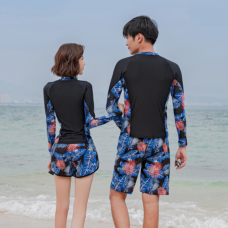 M-5XL??大尺碼潛水服 情侶泳裝 水母衣 長袖防曬泳衣 多件式泳衣 浮潛套裝 衝浪服 XMX2109 - INCOMPARABLE - iOPEN Mall