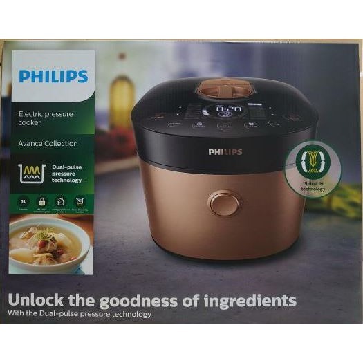 飛利浦 PHILIPS 萬用鍋 HD2195 金小萬 +原廠彩盒不銹綱內鍋 HD2779 + 食譜 - 阿蔡小物