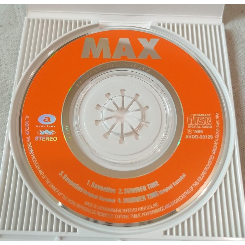 MAX - SeventieS 日版 二手單曲 CD - 童青之CD賣場 - iOPEN Mall