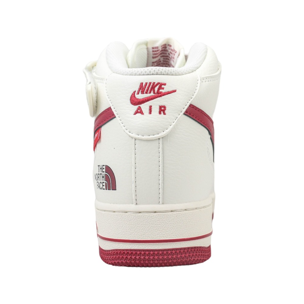 👟Nike AF1 Mid X The North Face X Supreme 空軍1號三方聯名款 中筒米白紅勾勾 - MACYS 美國西岸 ...