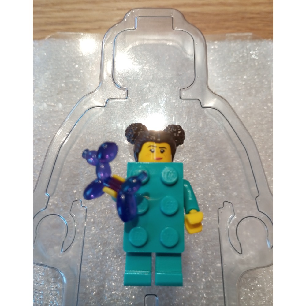 [BrickHouse] LEGO 樂高 深藍綠積木裝女孩 紫色氣球狗 BAM 人偶 全新 - BrickHouse