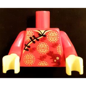 Part 973pb3817c01 Torso Robe with Gold Hems, Gold Circle Sym ...