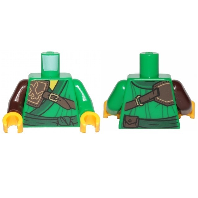 Part 973pb3537c01勞埃德 70671 Torso Ninjago Robe Dark Green - BrickHouse ...