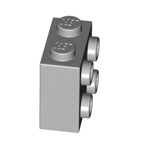 LEGO 樂高 22885 6123809 Brick 1x2x1 2/3 Studs 淺灰色側轉磚 全新 - BrickHouse ...