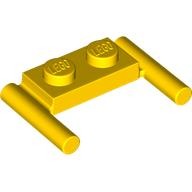 LEGO 樂高 3839b 6255102 Plate 1x2 with Bar 黃色 薄板雙邊附把 全新 - BrickHouse ...