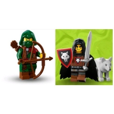 [Brickhouse]LEGO 樂高 71048 2號 狼族 全新拆封確認 + 71013 11號 弓箭手全新未拆封 ...