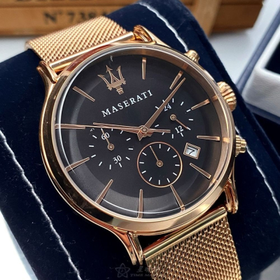 MASERATI:手錶,型號:R8873618005,男女通用錶42mm玫瑰金錶殼黑色錶面米蘭錶帶款 - 星晴錶業國際有限公司 - iOPEN ...