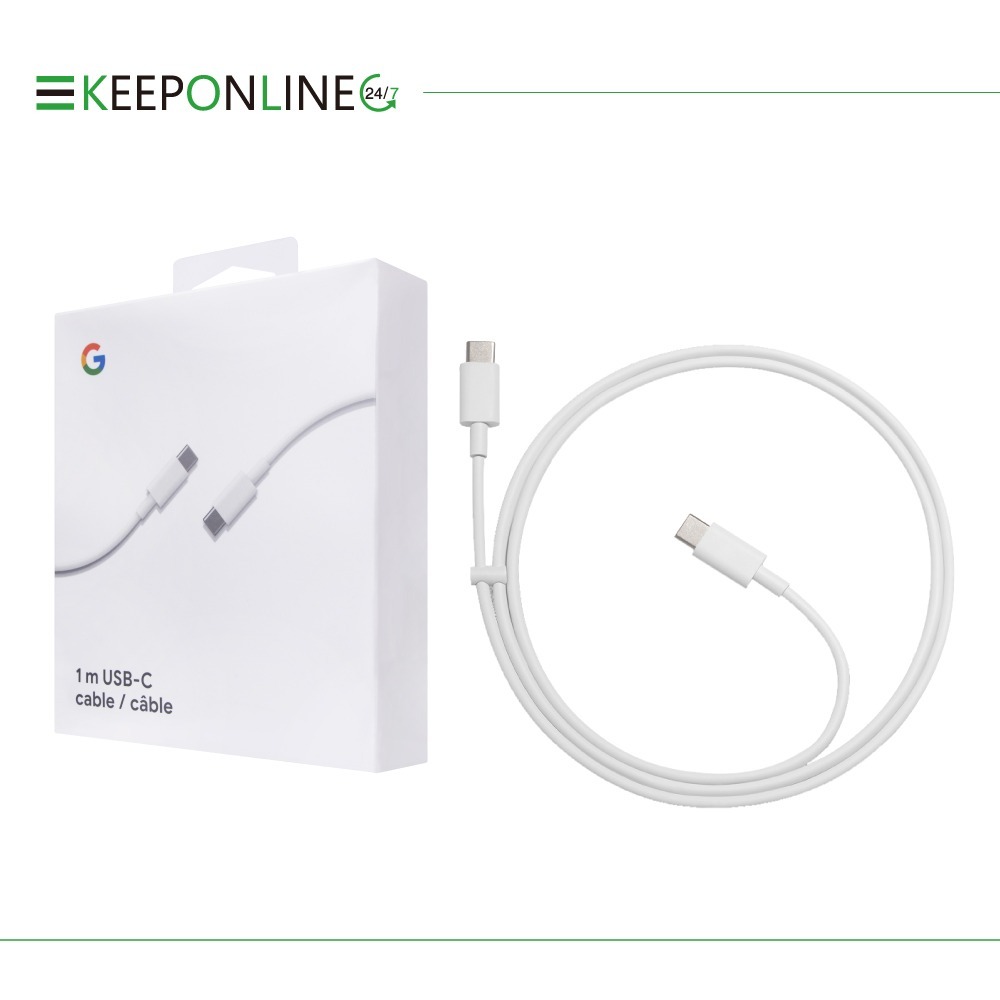 Google USB-C 轉 USB-C 原廠傳輸線 - 1公尺 (台灣公司貨) - Keeponline247
