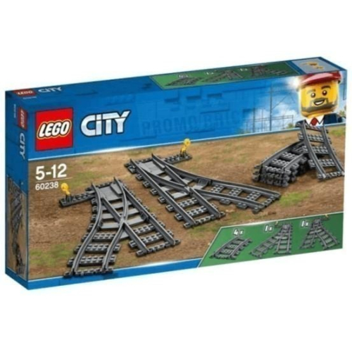 [想樂]全新 樂高 Lego 60238 CITY 城市 切換式軌道 (盒損) - 想樂 LEGO 樂高積木專賣店 - iOPEN Mall