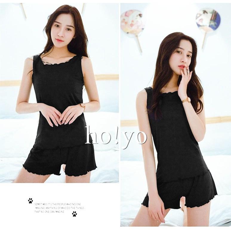 台灣現貨🇹🇼氣質簡約 冰絲睡衣涼感 性感睡衣 居家服 家居服 睡衣 可愛 睡衣女 木耳邊睡衣 居家睡衣 睡衣裙性感睡衣 - OHIYO ...