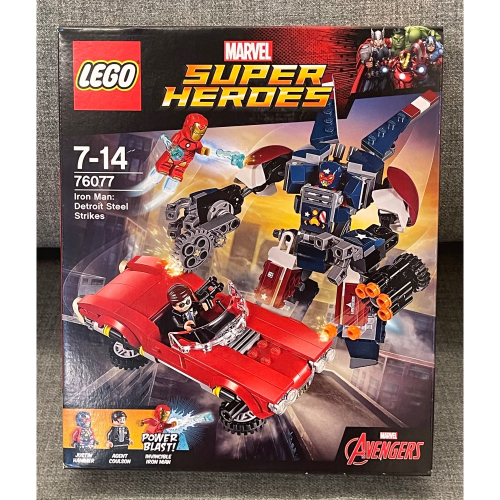 【絕版品】 LEGO 76077 底特律鋼鐵攻擊 樂高 漫威系列 - 閒閒組樂高 - iOPEN Mall