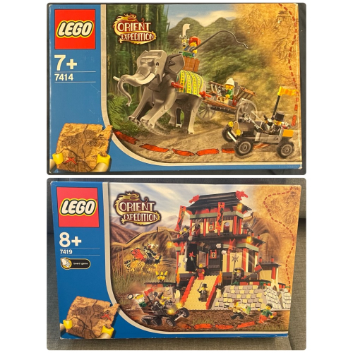 【絕版品】LEGO 7419 黃金飛龍城堡 7414 大象旅車 樂高 全新未拆封 - 小飛機LEGO - iOPEN Mall