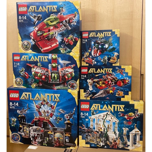 LEGO 7978 7984 7985 8075 8077 8078 Atlantis 亞特蘭提斯 全新未拆封 - 小飛機LEGO ...