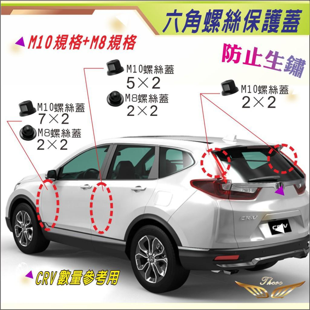 汽車門 M10 六角螺絲保護蓋 (飛耀) 限位器 M8 六角螺絲 保護蓋 螺絲保護蓋 螺絲蓋 CRV FIT HRV - 飛耀國際 - iOPEN Mall