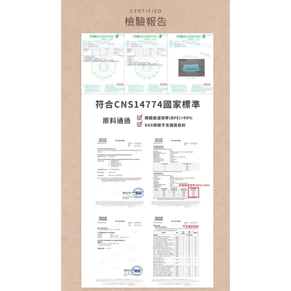 EYL＇S艾爾絲醫用口罩 成人平面 Light輕時尚 大地色系 嚴選白金內層 50片/盒 - 玉祐興業 - iOPEN Mall