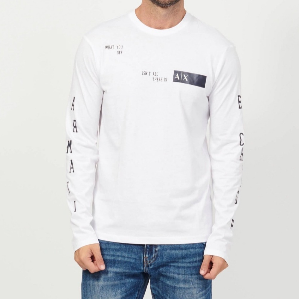Sparkle歐美精品 Armani Exchange AX 品牌字母長袖T恤上衣 薄長袖 長T 現貨真品 - Sparkle歐美精品服飾